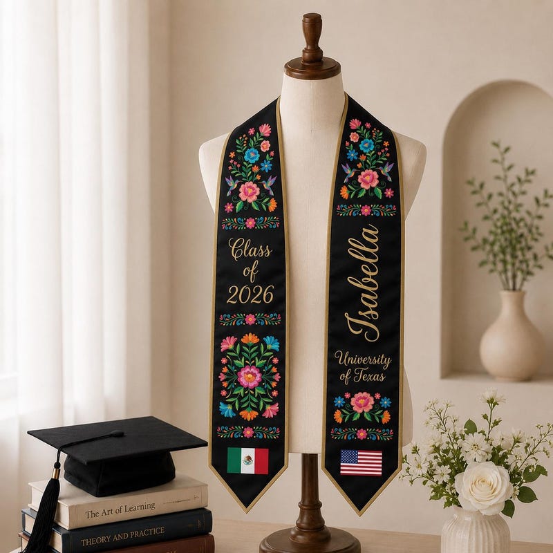 Art Graduation Stole - Etsy