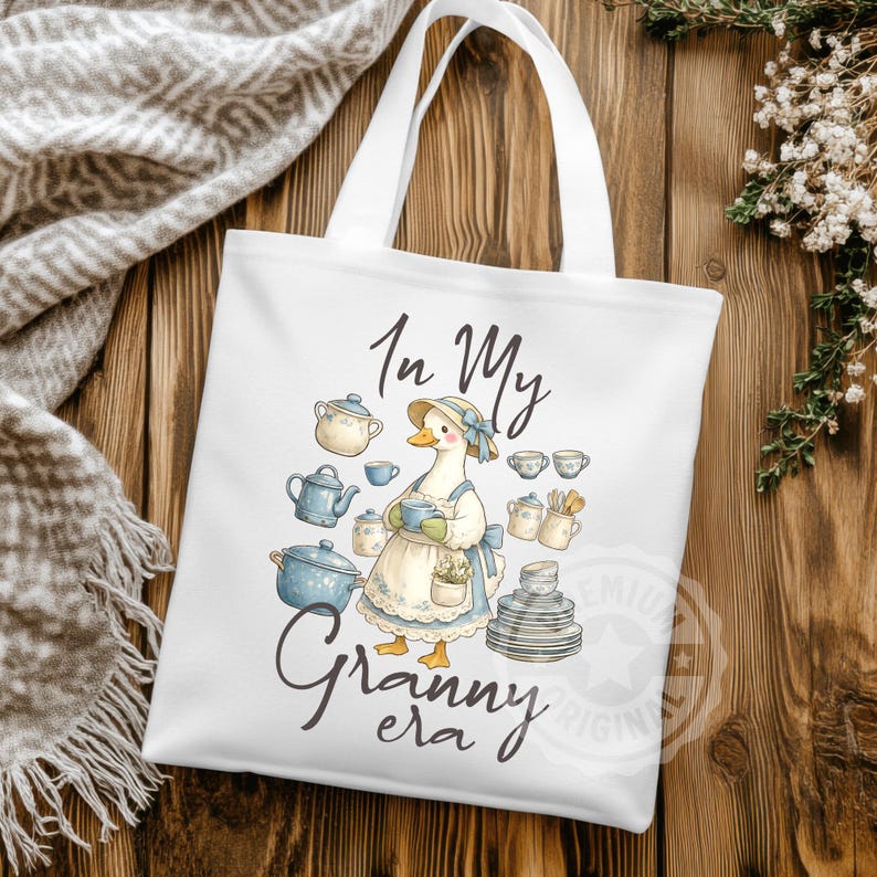 In My Granny Era PNG | Grandma Core Goose Shirt PNG | Vintage ...
