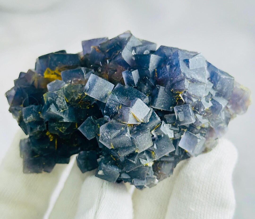 Natural Terminated Phantom Fluorite Crystal Raw Cubic Fluorite Unique ...
