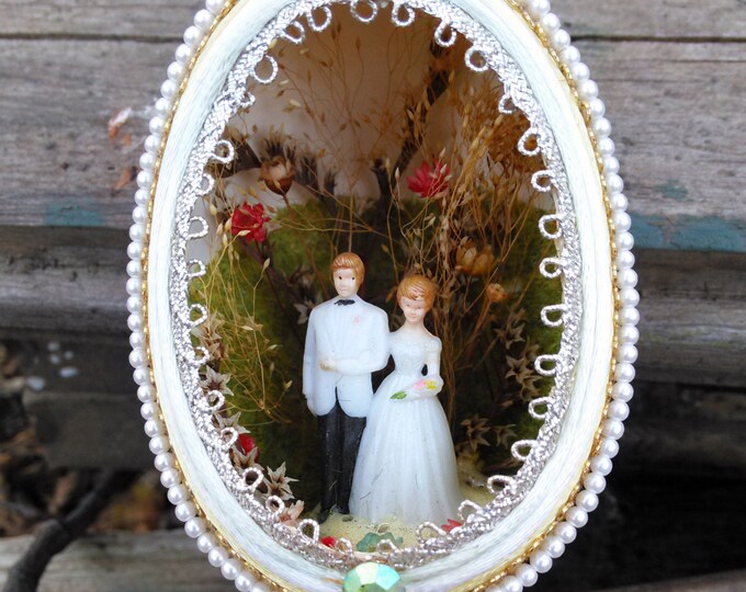 Vintage Wedding Goose Egg Diorama//wedding Cake Topper//wedding Good ...