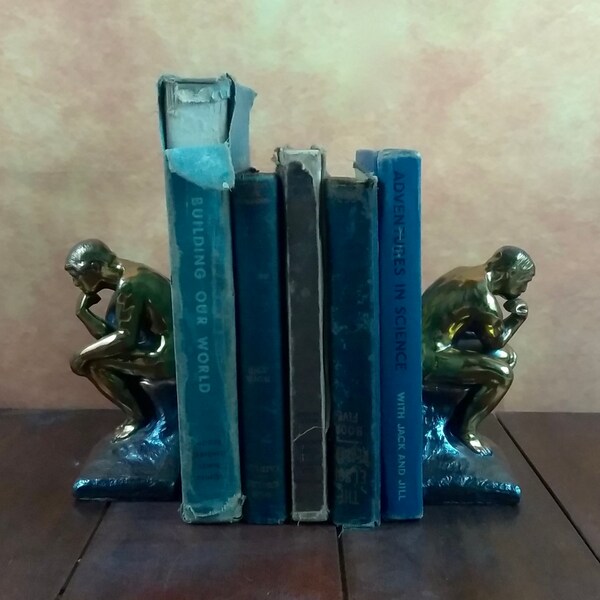 The Thinker Bookends - Etsy