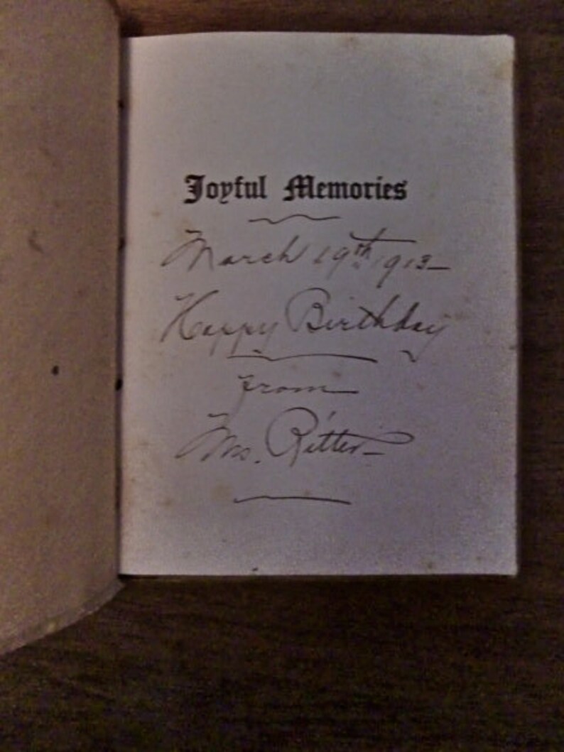 Joyful Memories Poems Collected by Everett Thornton Brown - Etsy