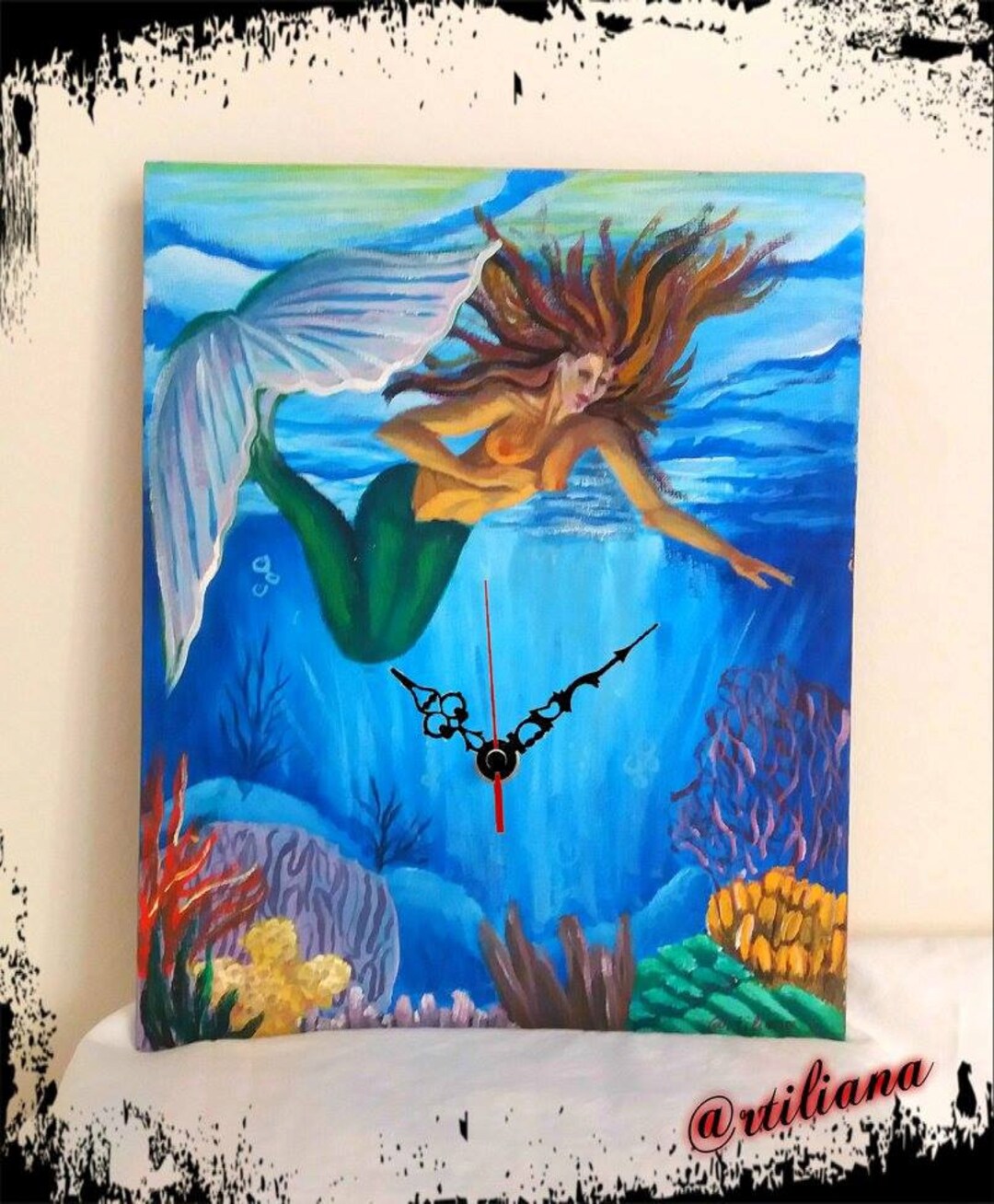 Under the Sea Mermaid Wall Clock - Etsy