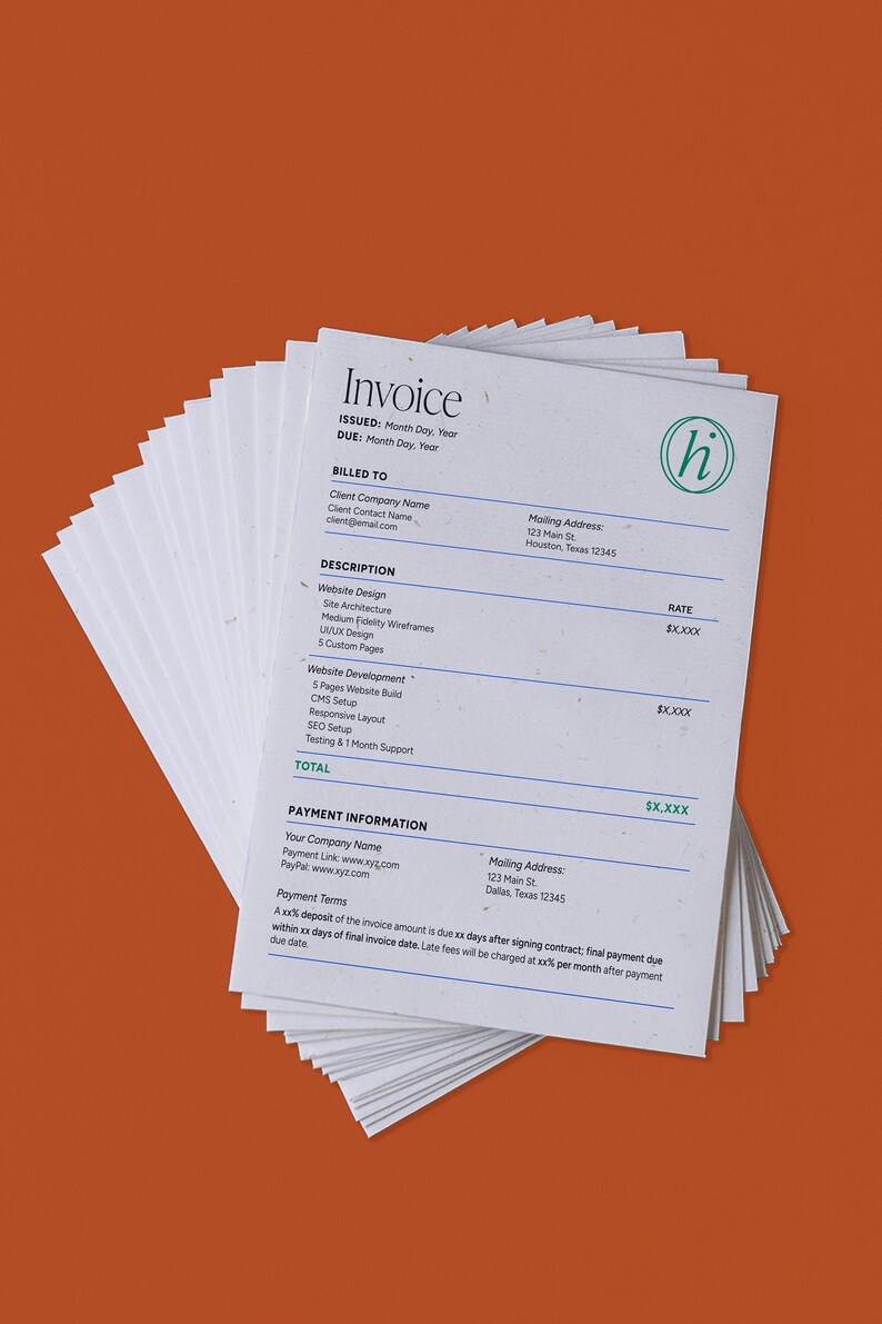 Figma Invoice Template – Customizable Business Invoice for Freelancers ...