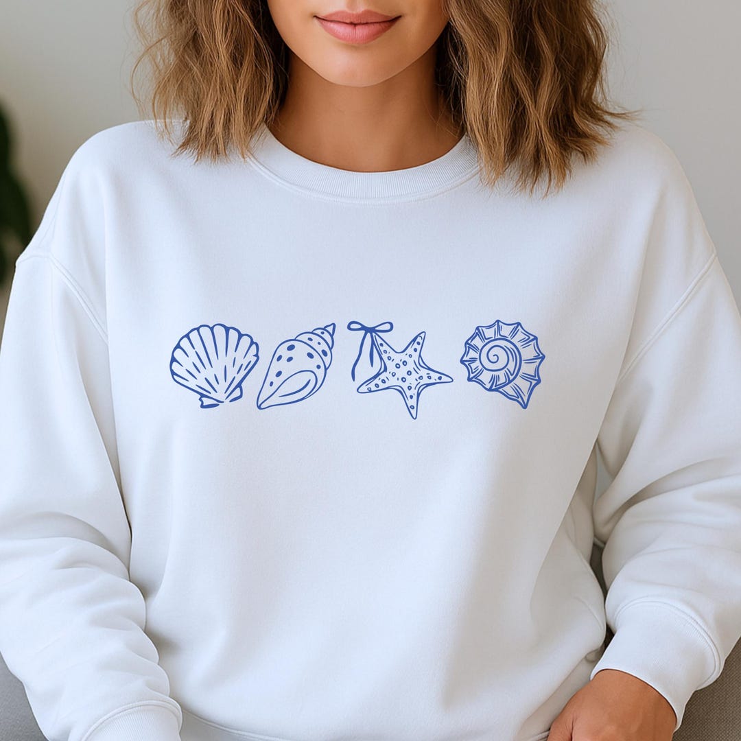 Summer Shells Pngs Blue Shells Coquette Png Summer Vibes Seashells ...