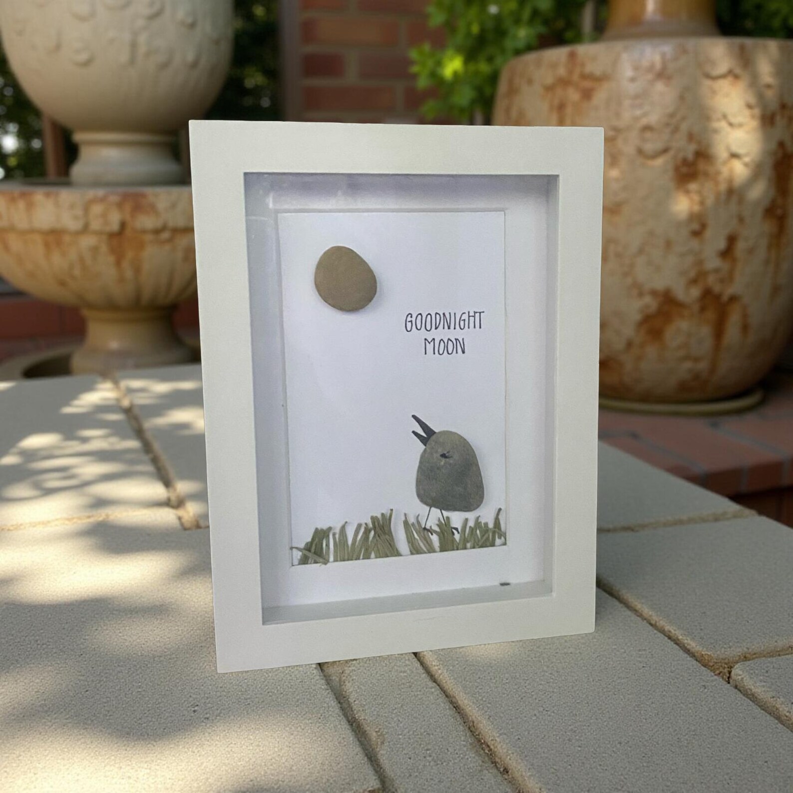 Pebble Goodnight Moon Shadow Box Art: Wren Nursery Decor - Etsy