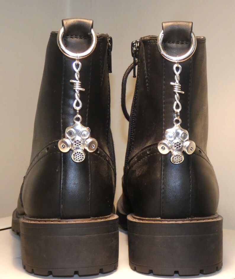 Barbed Wire and a Biohazard Gas Mask Dr Martens Boot Charms, DM Charms ...