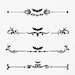 Gothic Bat Embroidery Design Set: Halloween Border Dividers ...