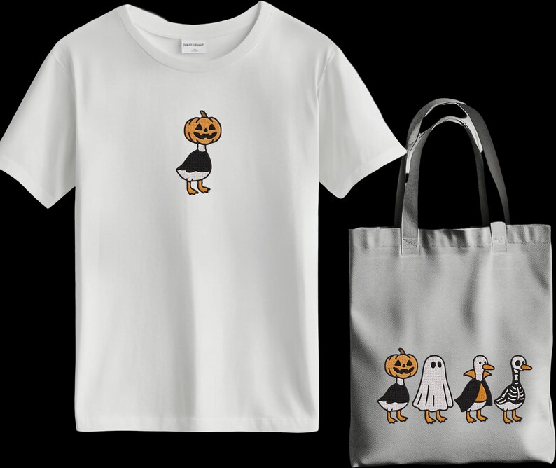 Halloween Goose Embroidery Design Set: Spooky Costumes (digital ...