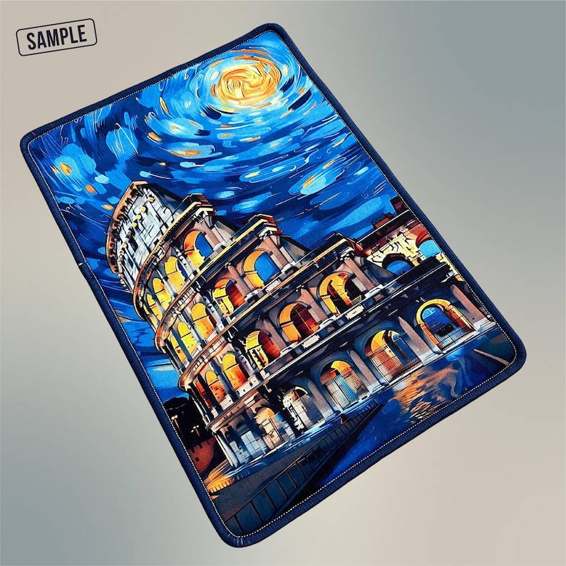 Mystical Time Gate Castle Rug,surreal Fantasy Rug With Pathway Stars ...