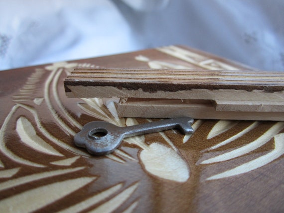 Secret Key Handcrafted Wooden Magic Puzzle Box Brown Hungary | Etsy