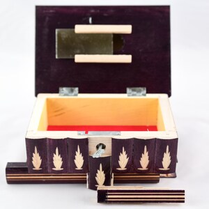 Magic Tricks Illusion Puzzle Box Case Hungary Carved Wooden - Etsy