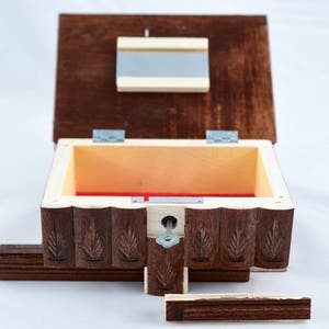 Trick Magic Secret Wooden Compartment Puzzle Box Wood Treasure Drawer ...