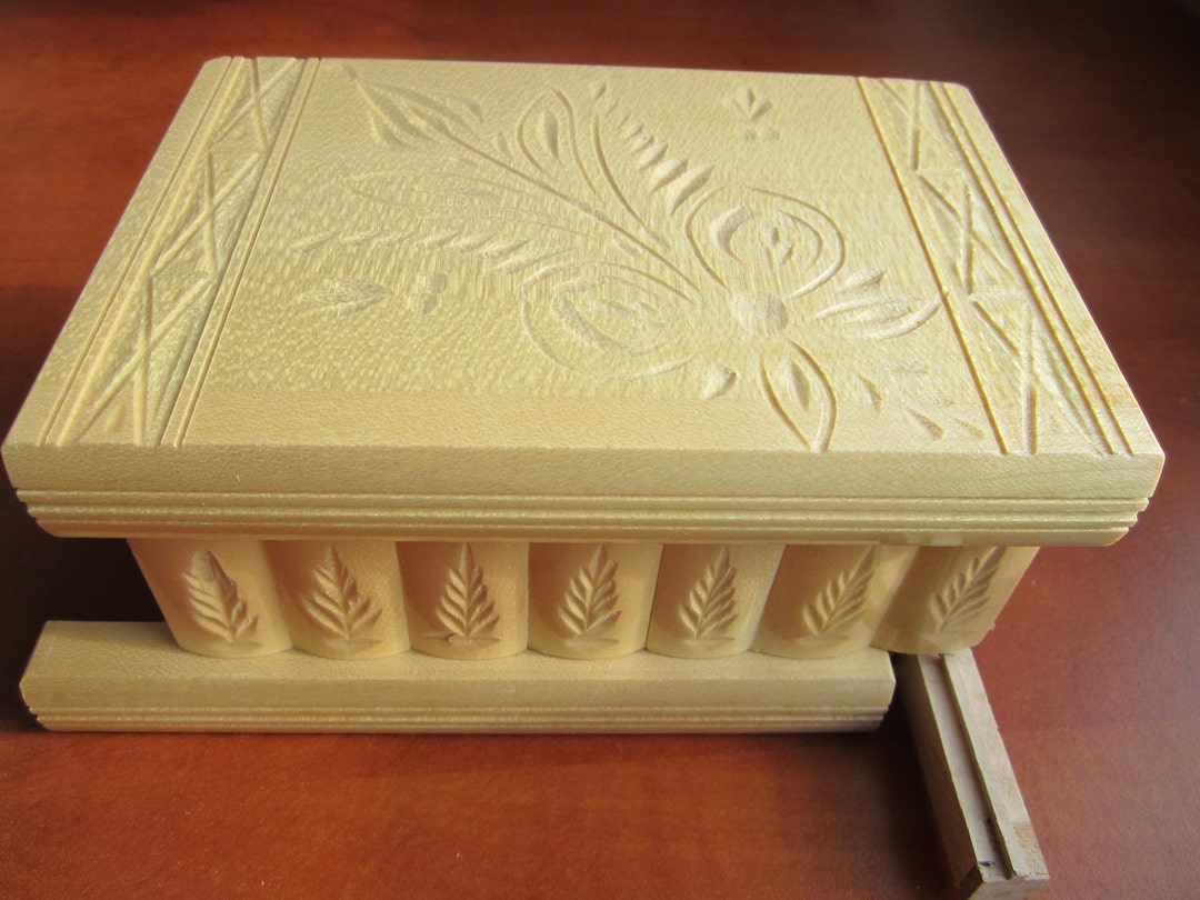 Secret Wooden Puzzle Box for Hiding Valuables - Hungary (white) - Etsy
