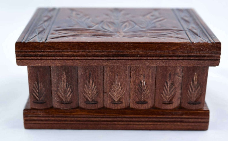 Trick Magic Secret Wooden Compartment Puzzle Box Wood Treasure Drawer ...