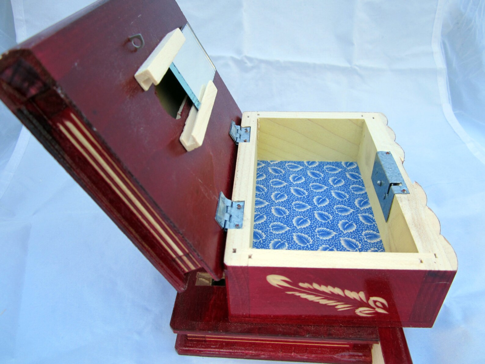 Handmade Wooden Puzzle Box Secret Compartment Lock and Key - Etsy