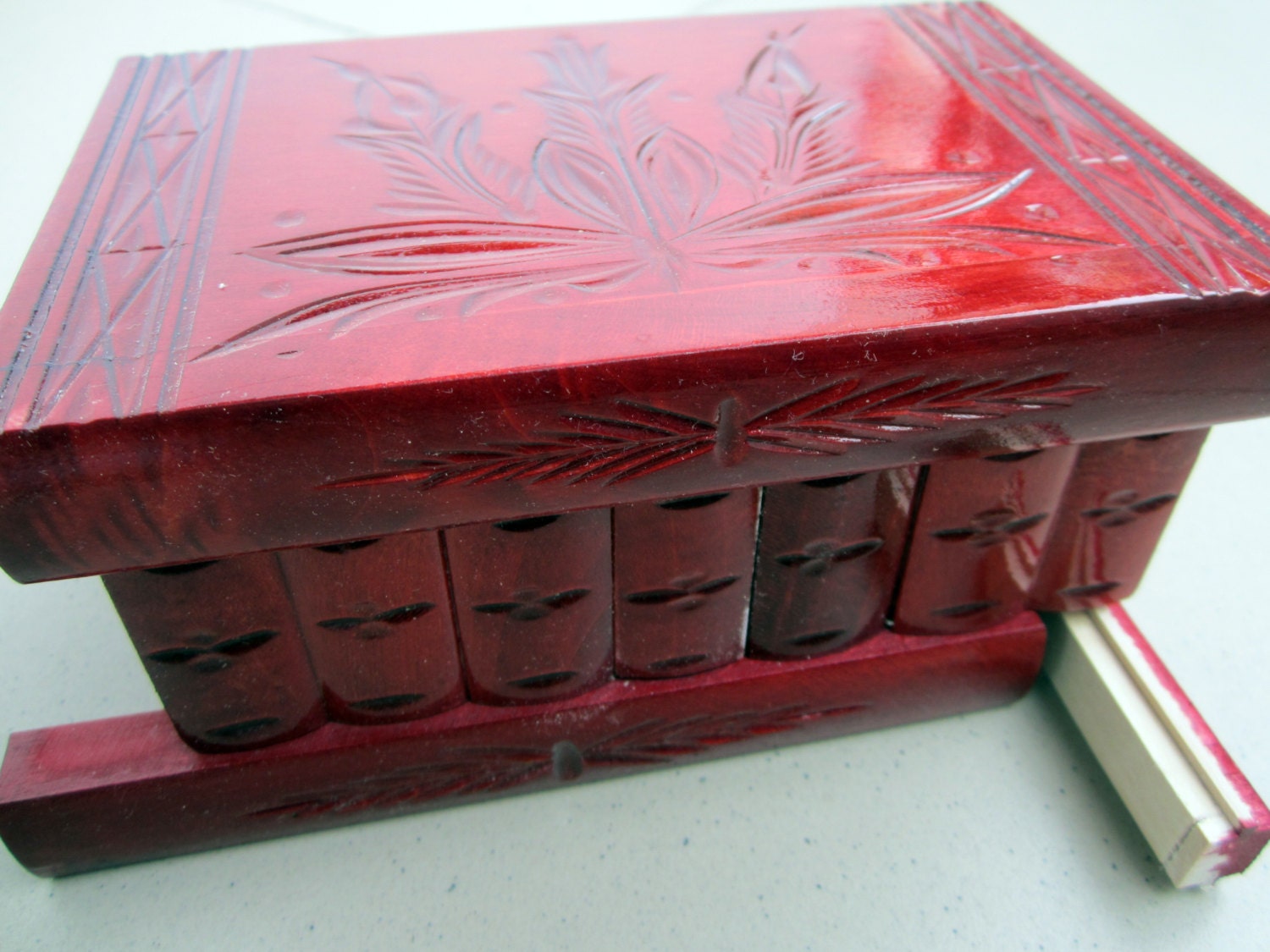 Mirrored Wooden Secret Puzzle Drawer Box Magic Fun Toy all - Etsy