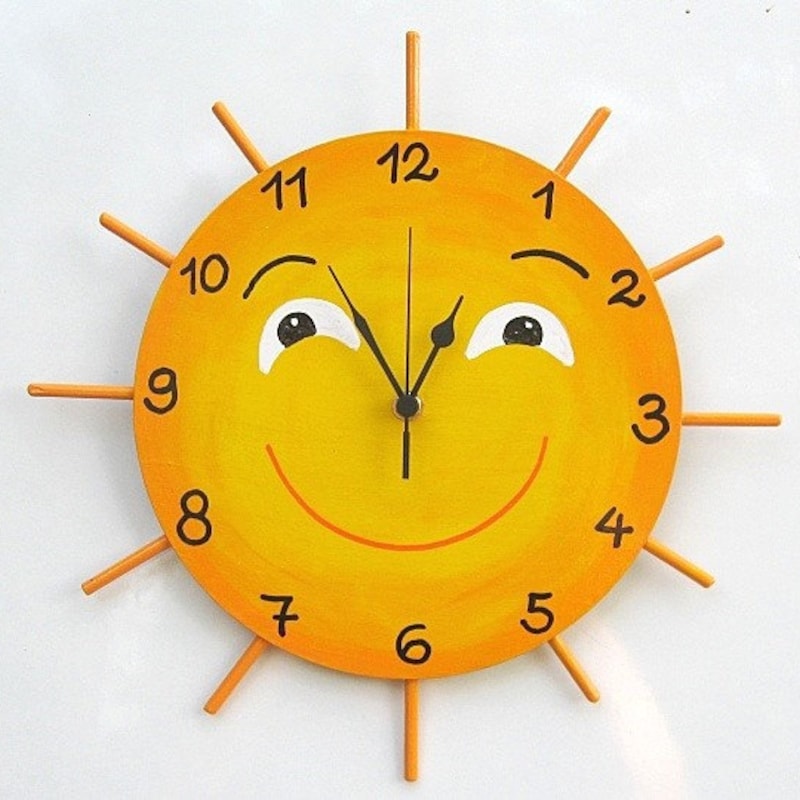 Hand Painted Clock - Etsy