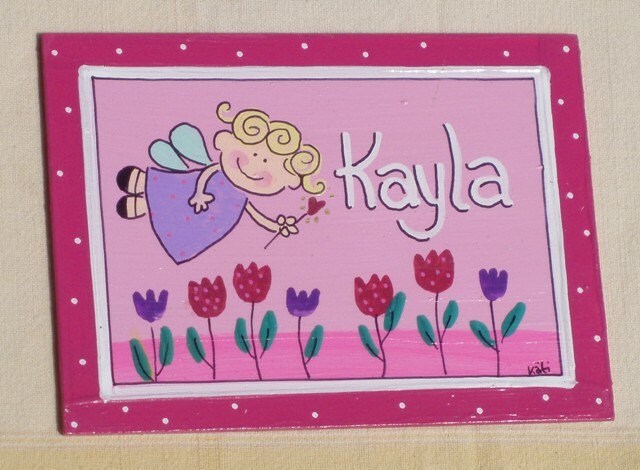 Personalized Handpainted Door Sign for Children's Room - Etsy
