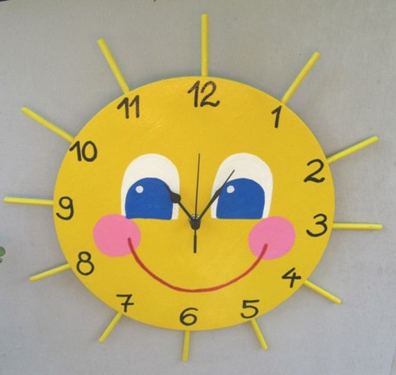Sun Face Clock Without Hands