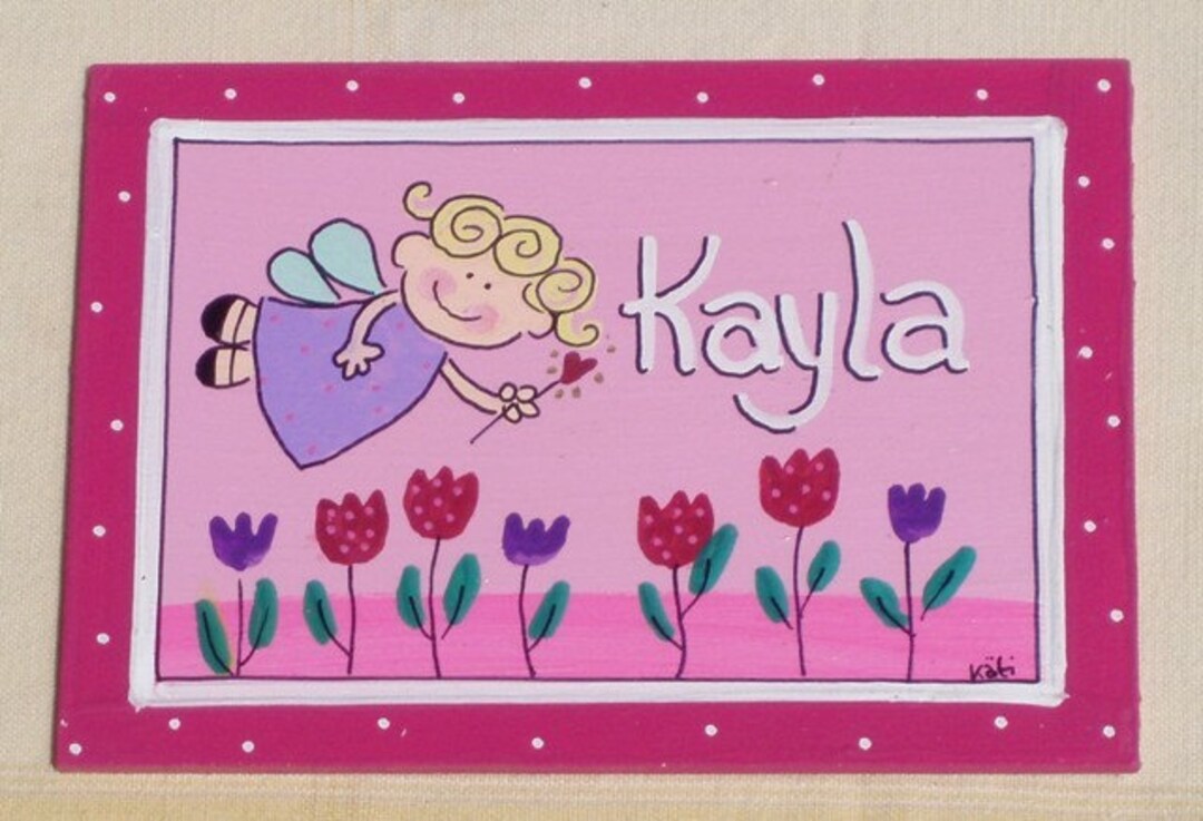 Personalized Handpainted Door Sign for Children's Room - Etsy