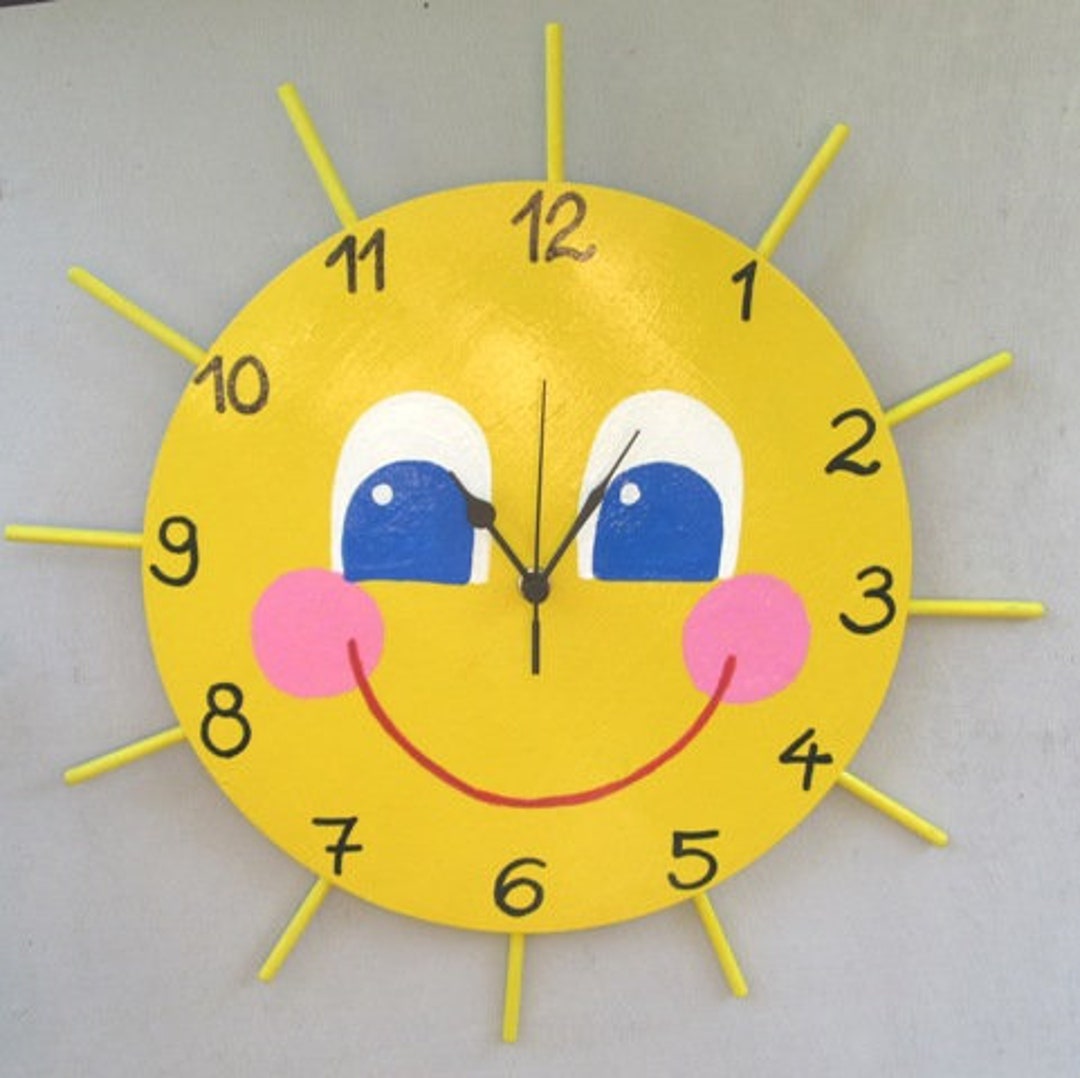 Summer Sun Wall Clock - Etsy