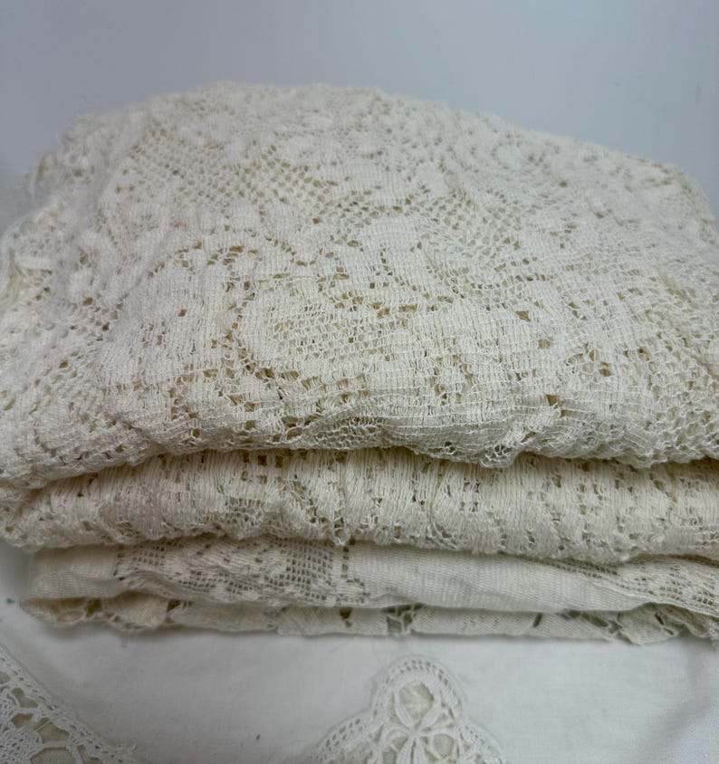 Vintage Lace Scraps Historic Maine Factory 1950s–1960s 1 Lb Mixed Lot ...