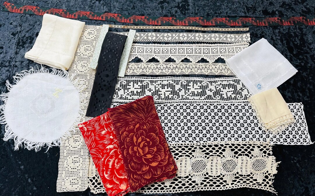 French 1930’s Art Deco Lace a Textile Collection - Etsy