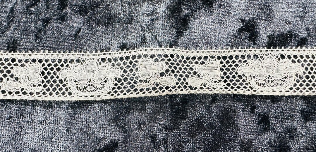Antique French Cotton Lace Trim | Edwardian Net Lace, 3/4" Wide - Etsy