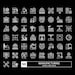 Manufacturing Icon Set: Factory Outline, Solid (AI, EPS10, PNG, SVG) - Etsy