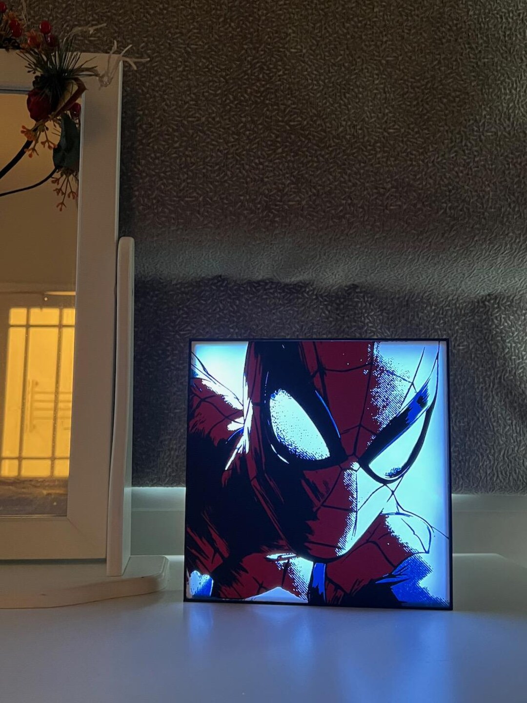 Spiderman Lightbox - Marvel - Multicolour Lights - USB-C - Remote ...