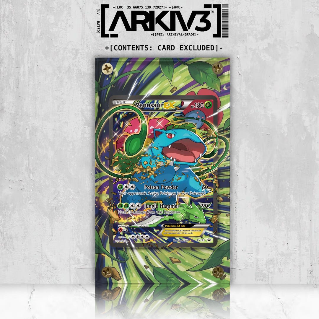 Venusaur EX (XY123) XY Promo Extended Art Display Case - Card NOT ...