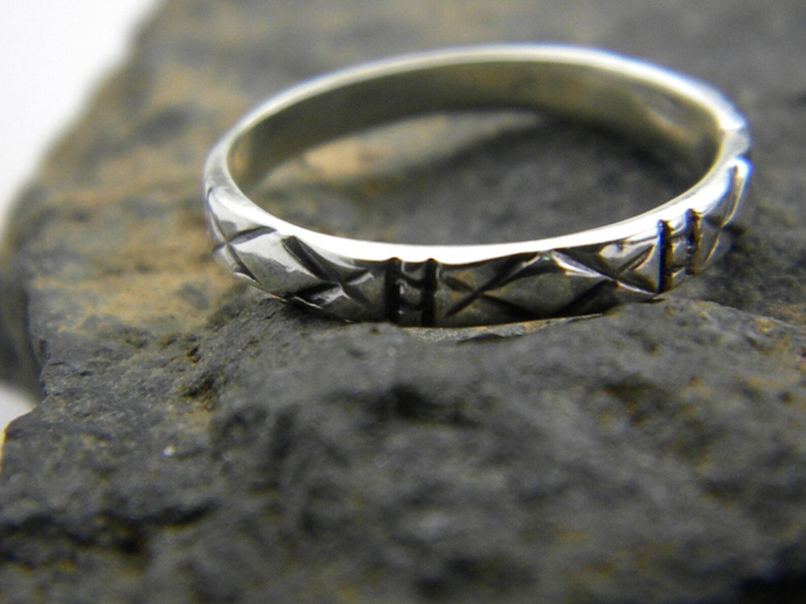 Silver Stacking Rings Sterling Silver set of Two Stack - Etsy