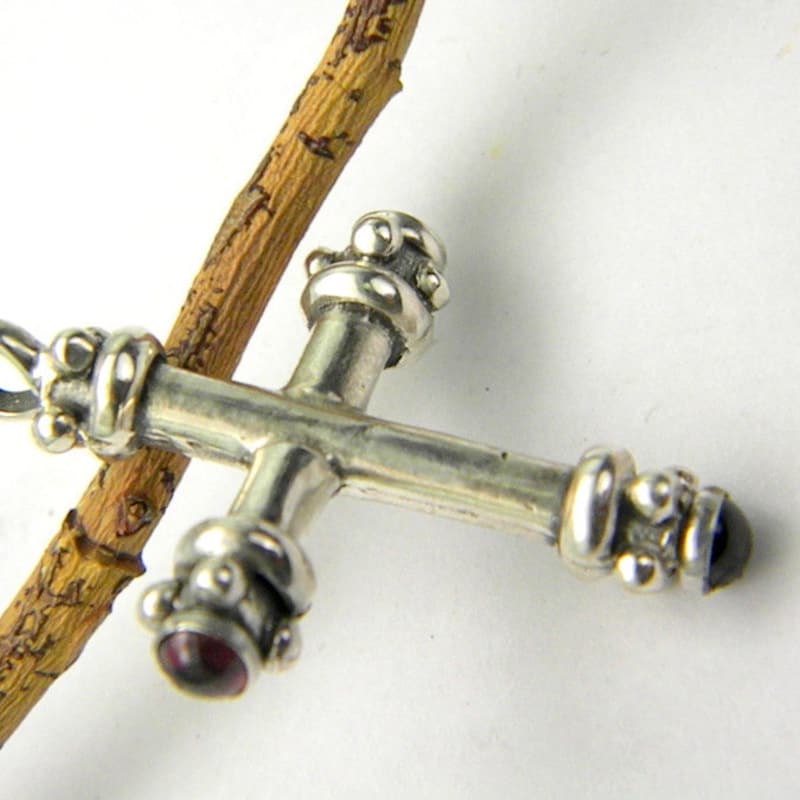 Silver Cross Pendant - Etsy