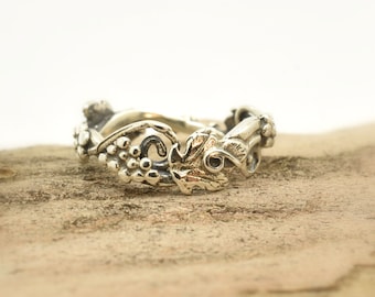 Silver Vine Stack Ring Vines Branch Stacking Ring in Sterling - Etsy