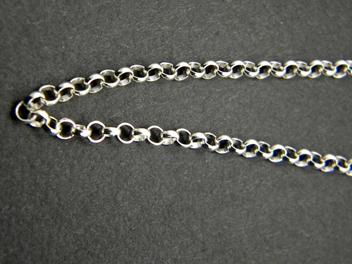 Sterling Silver Rolo Chain Unisex Heavy Link Chain Silver - Etsy