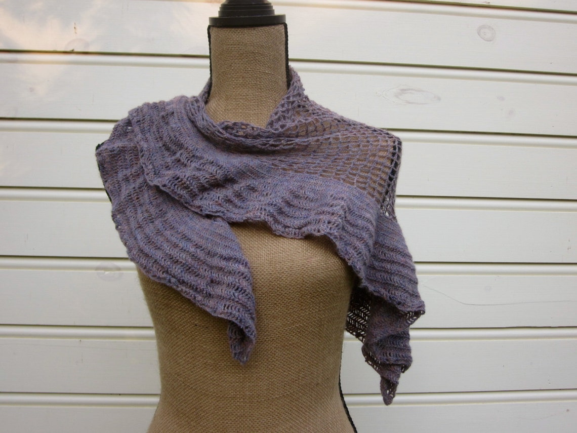 Pattern PDF for Ruffled Mesh Lace Shawl Shawlette Collar | Etsy