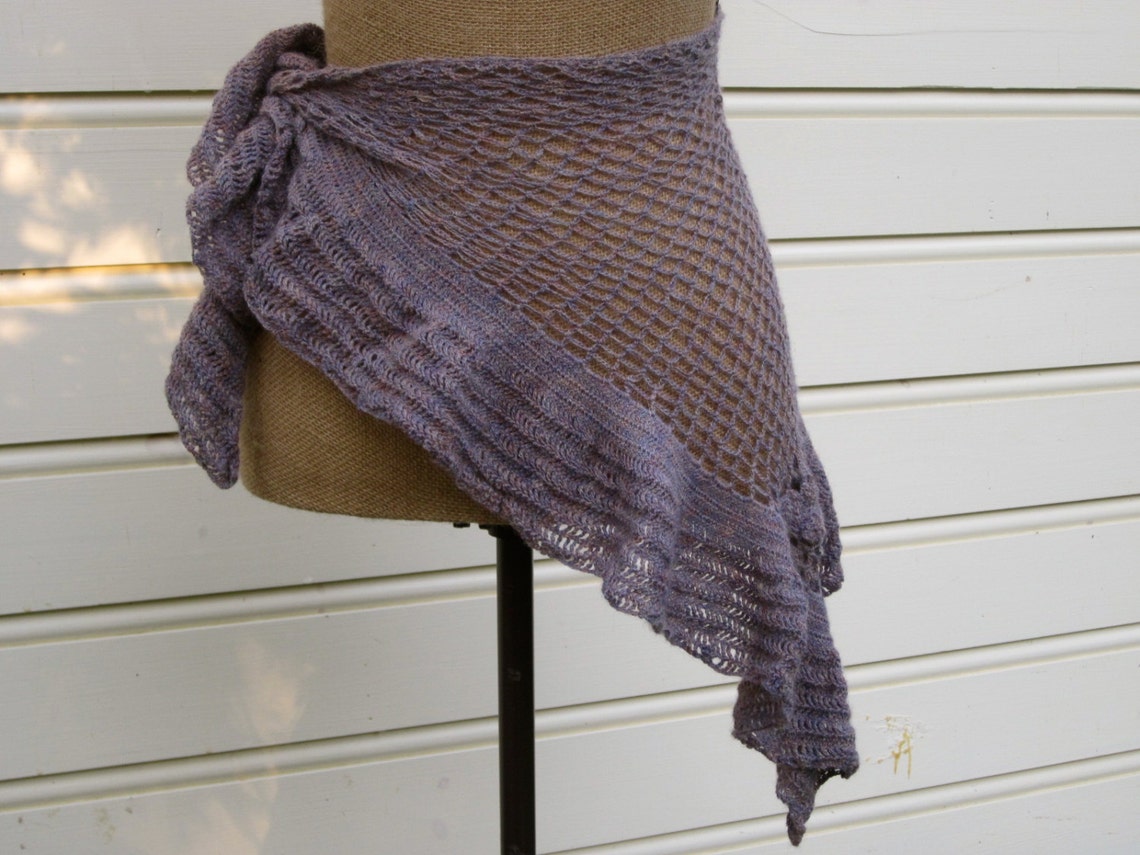 Pattern PDF for Ruffled Mesh Lace Shawl Shawlette Collar | Etsy