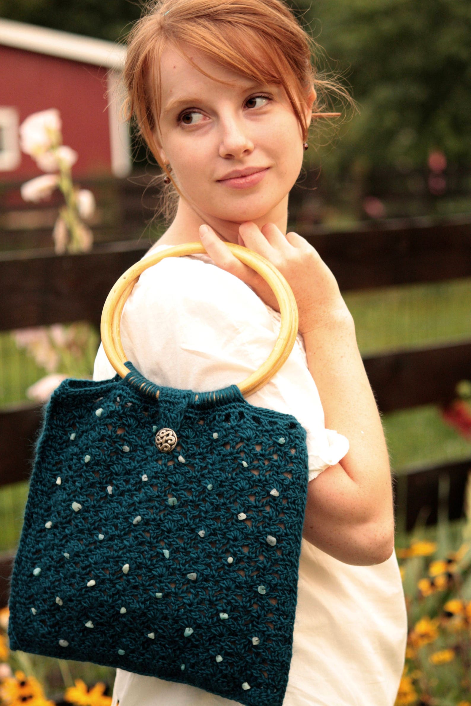 Crochet Pattern PDF for Sante Fe Bag - Beaded Purse, Felt Lined Bag ...