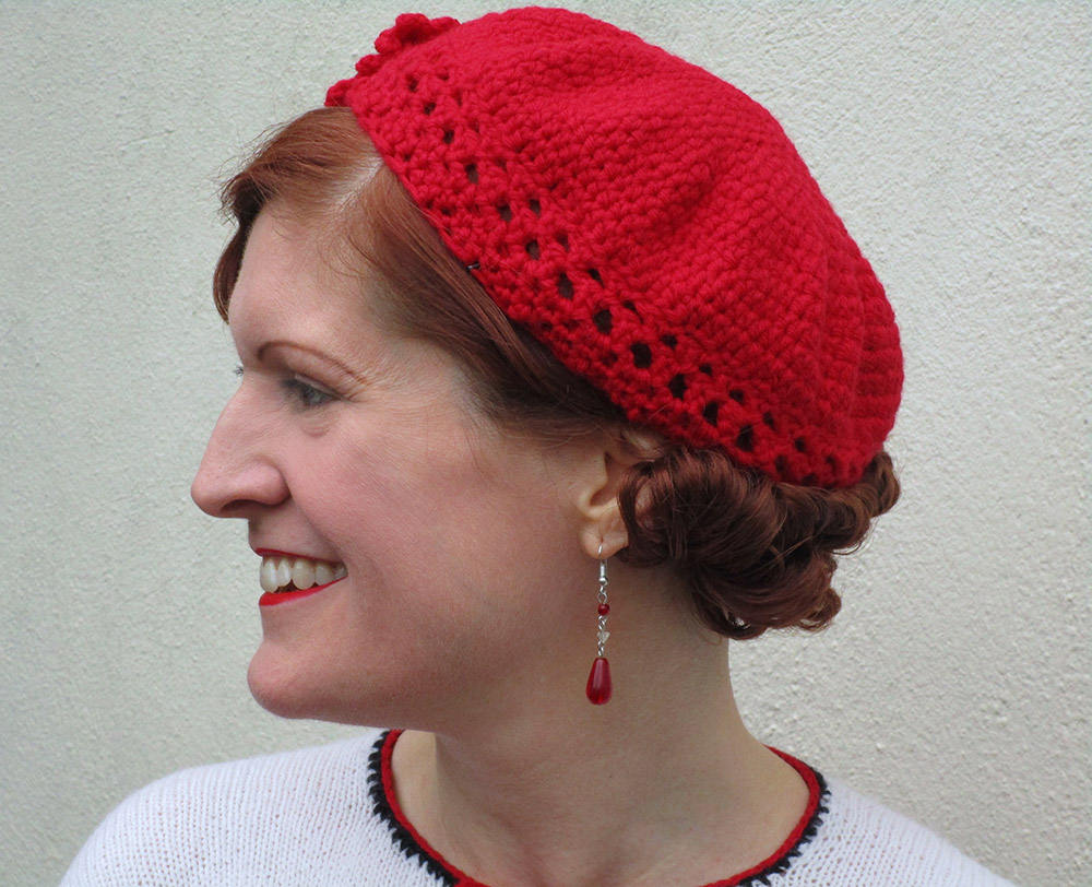 CROCHET PATTERN PDF 1930s Style Reproduction Beret Hat, Art Deco ...
