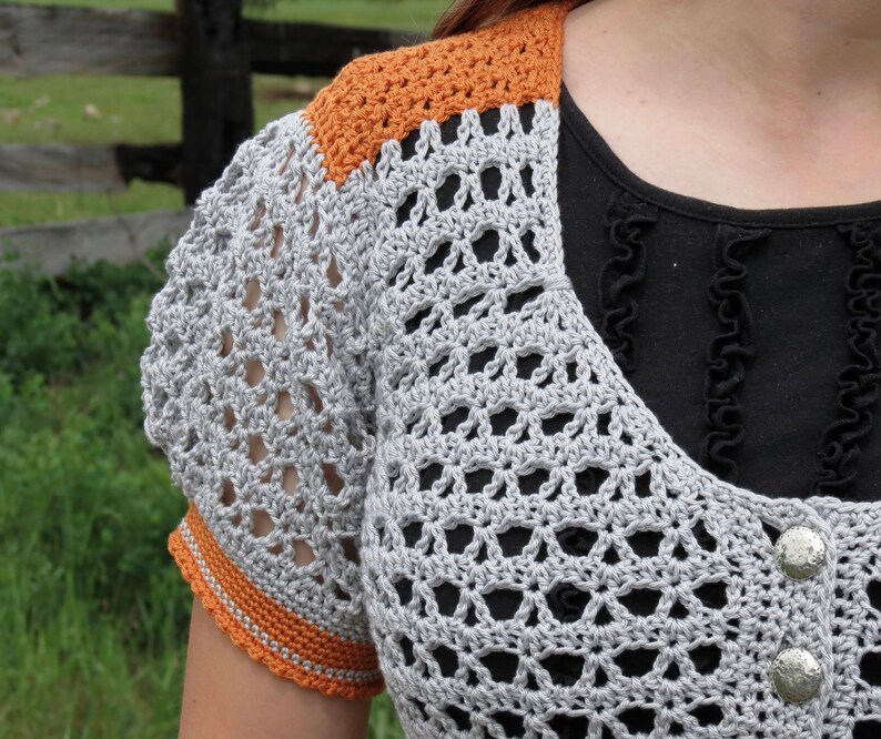 1940s Retro Styled Colorblock Crochet Cardigan Size M - Etsy