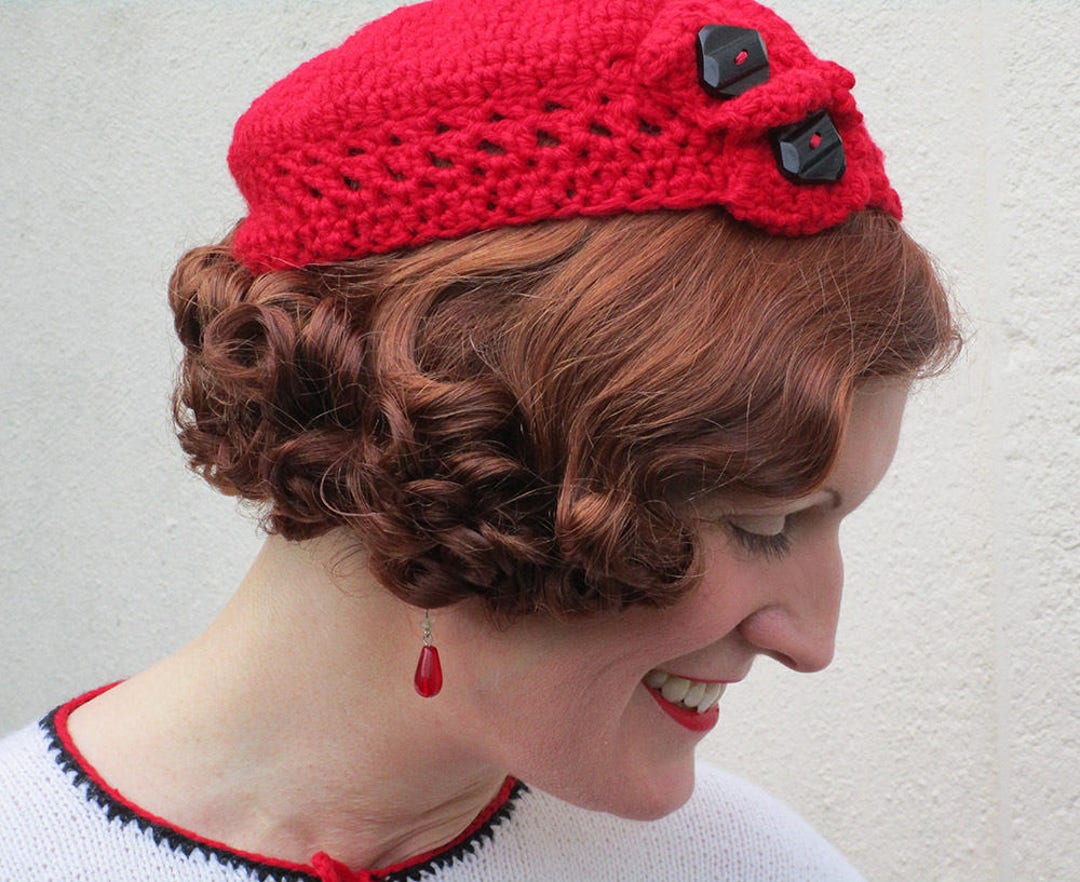 CROCHET PATTERN PDF 1930s Style Reproduction Beret Hat Art - Etsy UK