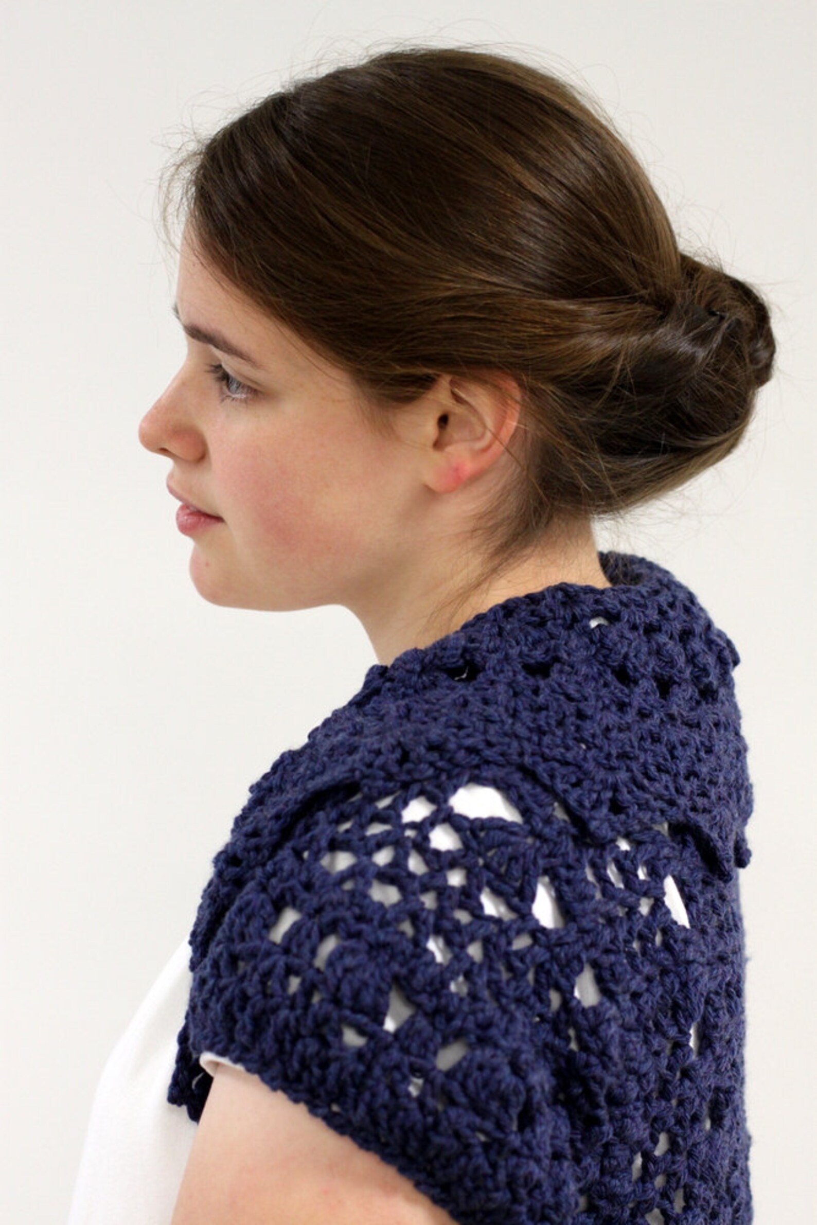 Pattern PDF for Crochet Circle Shrug, Shawl Collar, Layering Bolero ...