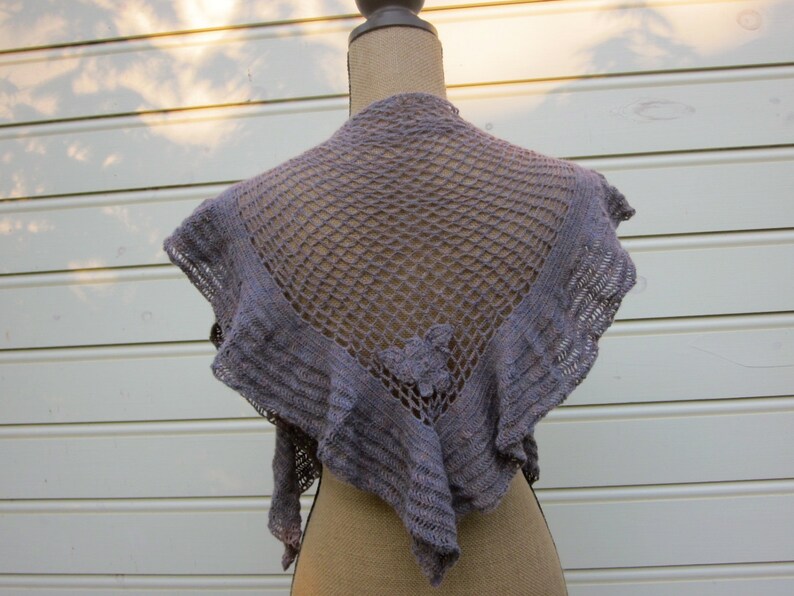 Pattern PDF for Ruffled Mesh Lace Shawl Shawlette Collar - Etsy