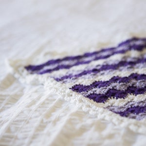 Crochet Pattern PDF for Daisy Chain Afghan, Crochet Interlocking Shell ...