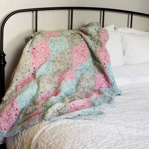 Crochet Pattern PDF for Serenity Afghan, Crochet Quilt Pattern With ...