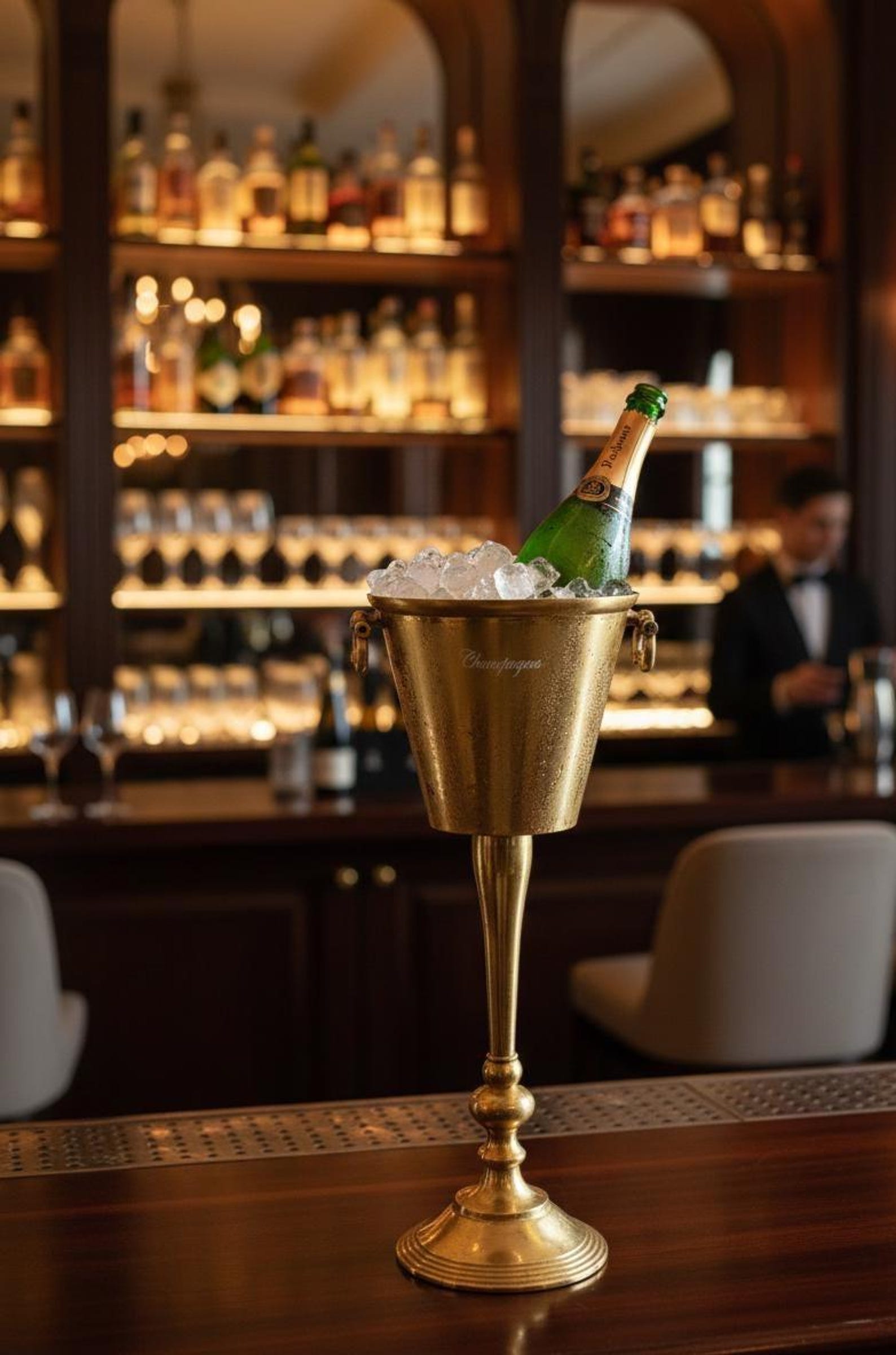 Raw Cast Aluminum Wine Chiller | Vintage Champagne Ice Bucket, Pedestal ...