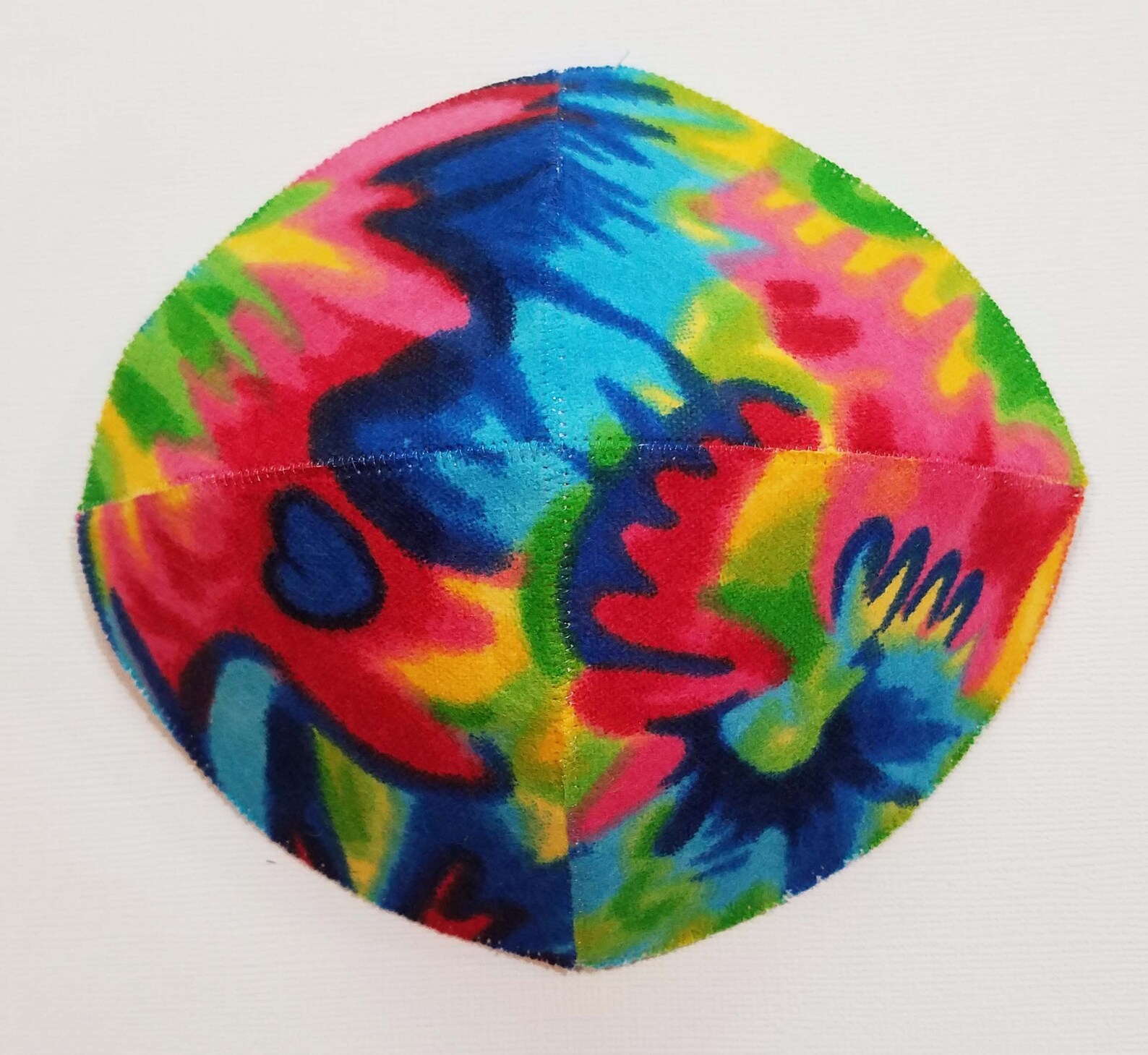 Tie Dye Print Kippah Yarmulke Saucer Style Rainbow Colorful - Etsy
