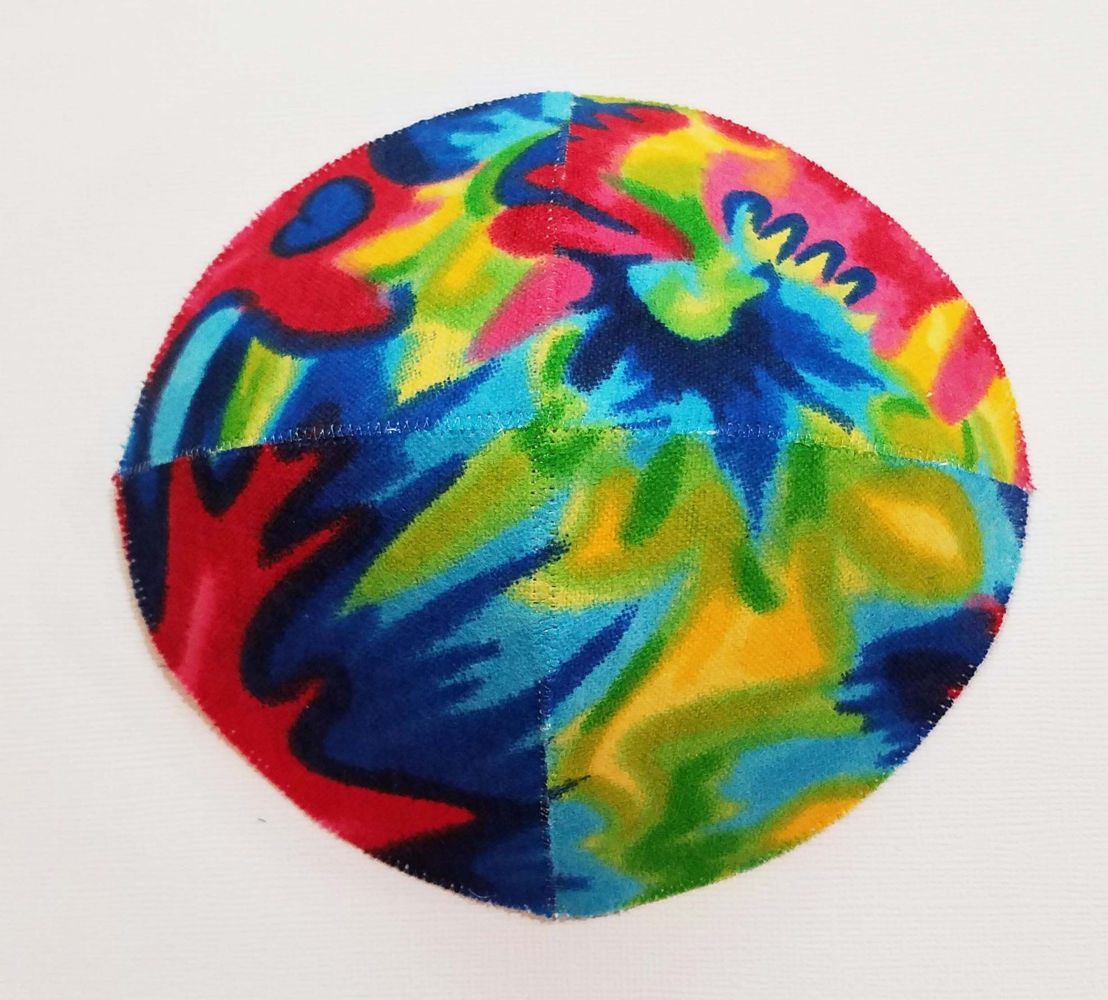 Tie Dye Print Kippah Yarmulke Saucer Style Rainbow Colorful - Etsy