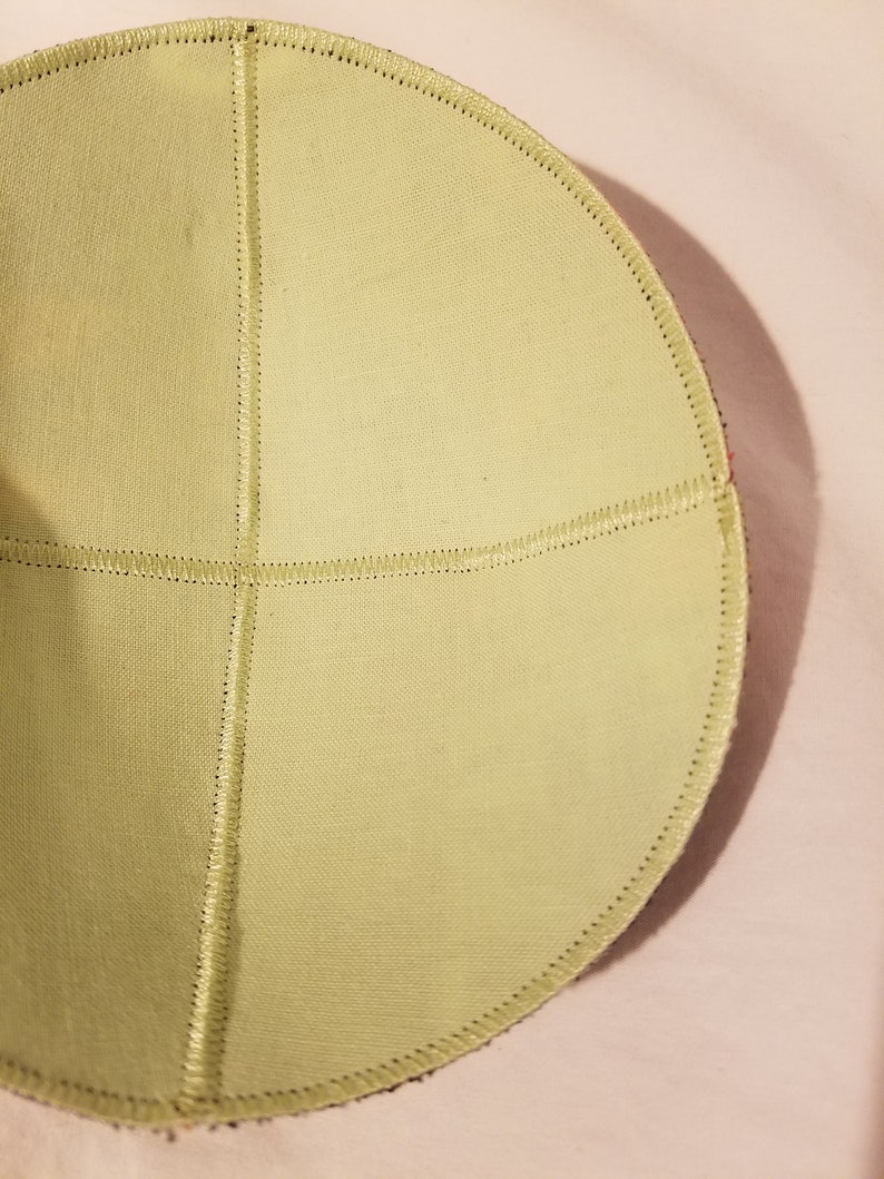 Add Lining to Any Saucer Style Kippah From Kids Kippot Cotton Lined ...